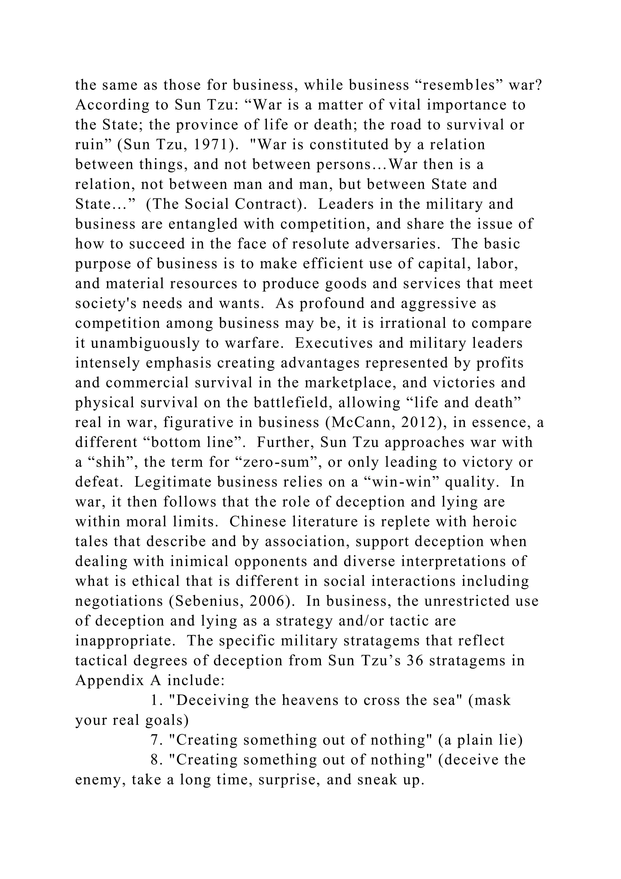 Sun Tzu The Art of War” StrategyCicero defines war broadly as.docx