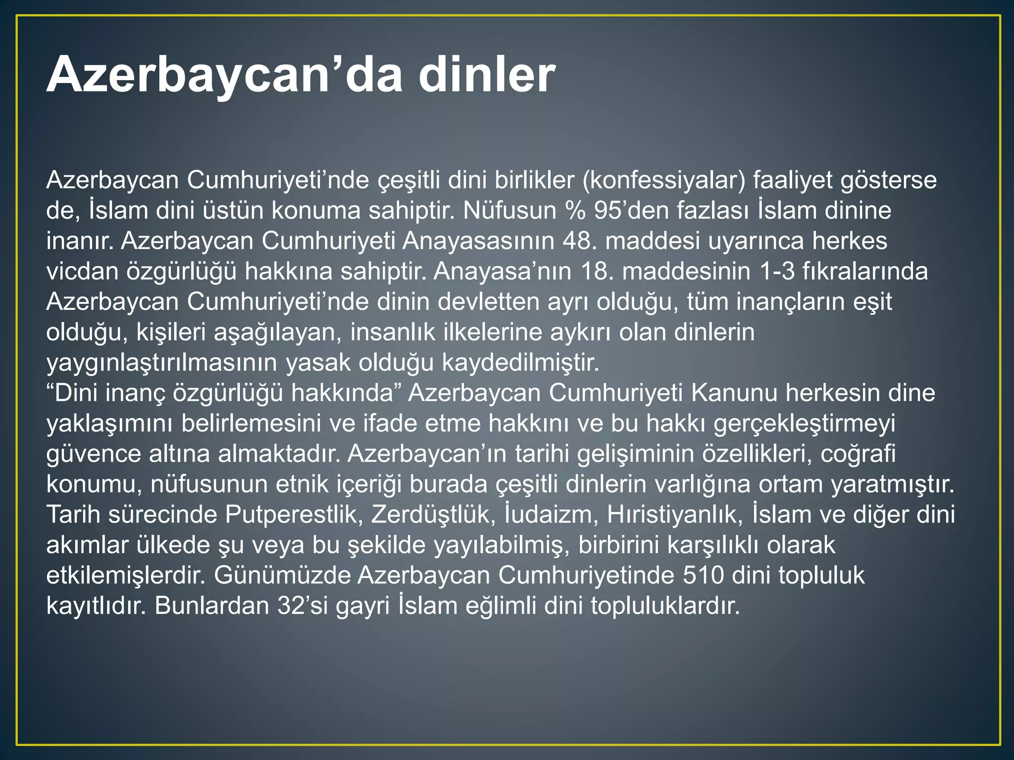 Azerbaycan | PPTX
