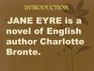 Jane eyre / charlotte bronte | PPTX