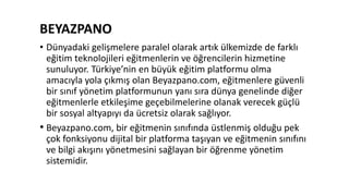 E ÖĞRENME PLATFORMLARI | PPTX