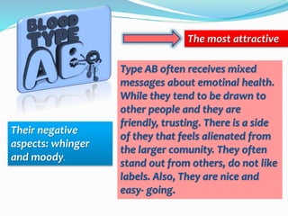 Blood Types and Personality | PPTX