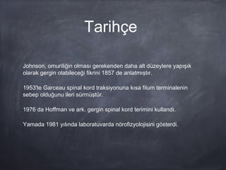 gergin omurilik sendromu | ODP