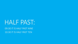 asking and telling time | PPT