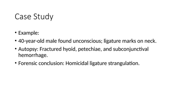 Strangulation: Mechanisms, Clinical Findings, and Forensic Significance ...