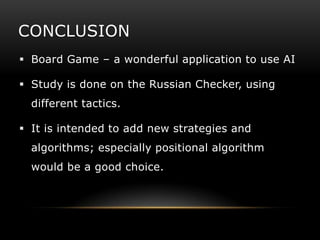 Russian Checkers Game Project | PPTX