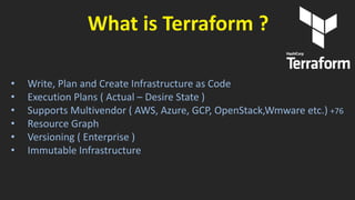 Infrastructure as Code with Terraform on AWS | PPTX