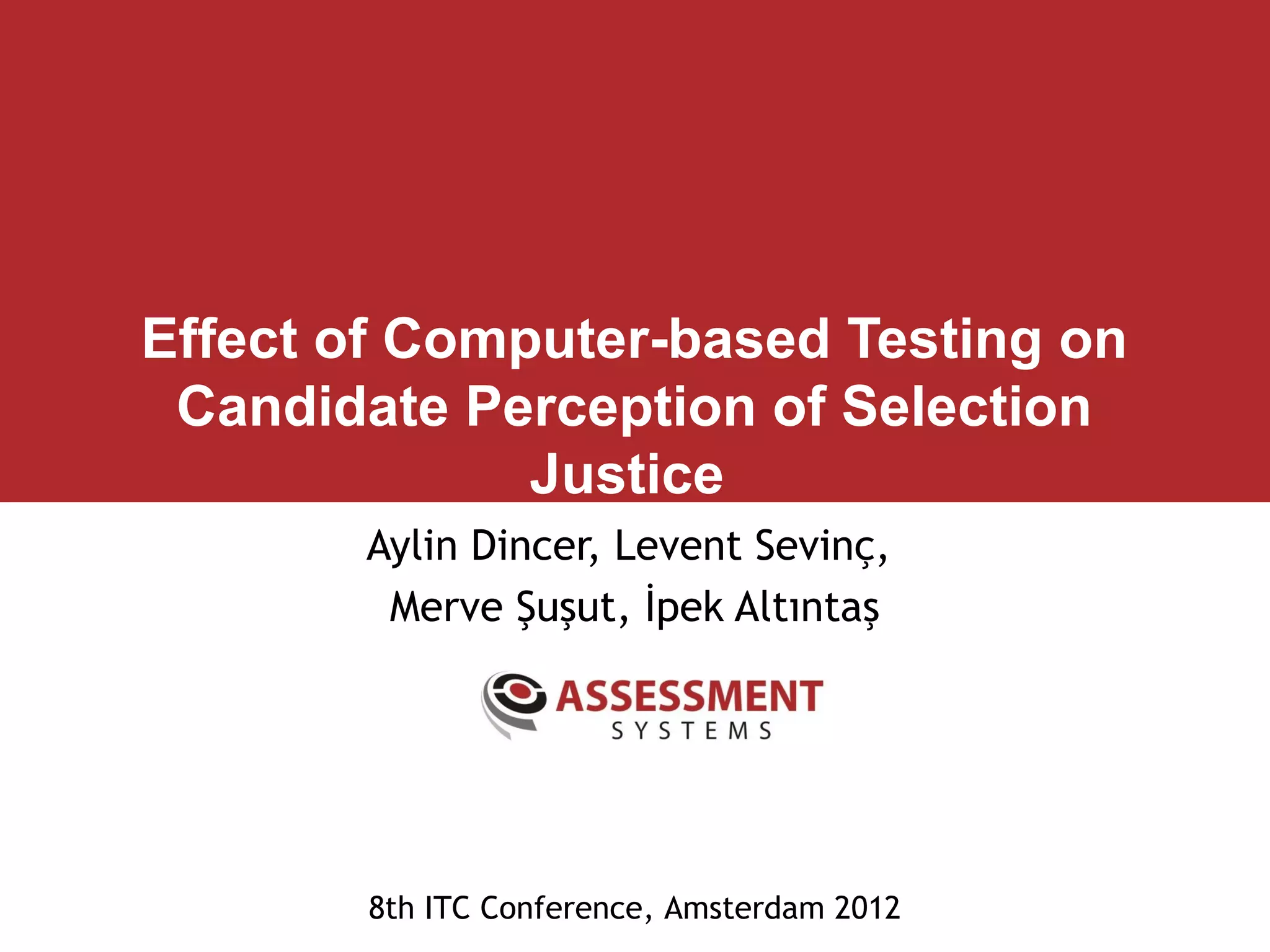 Effect Of Computer Based Testing On Candidates Ppt