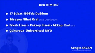 Cengiz AKCAN Seminer Sunumu | PPT