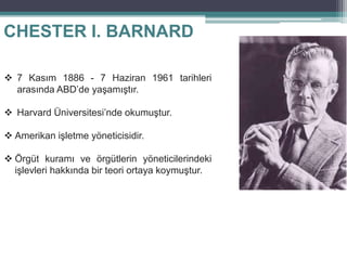 BARNARD, SIMON BİREY VE ÖRGÜT | PPTX