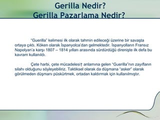 Gerilla Pazarlama - Ali KAHRAMAN | PPT