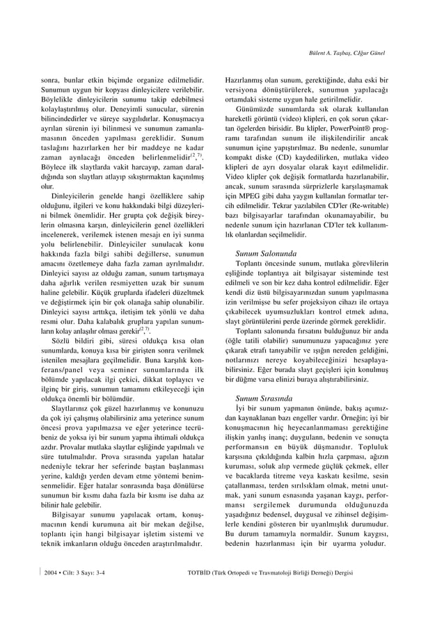 Sunum Hazırlarken Nelere Dikkat Etmeliyiz? | PDF