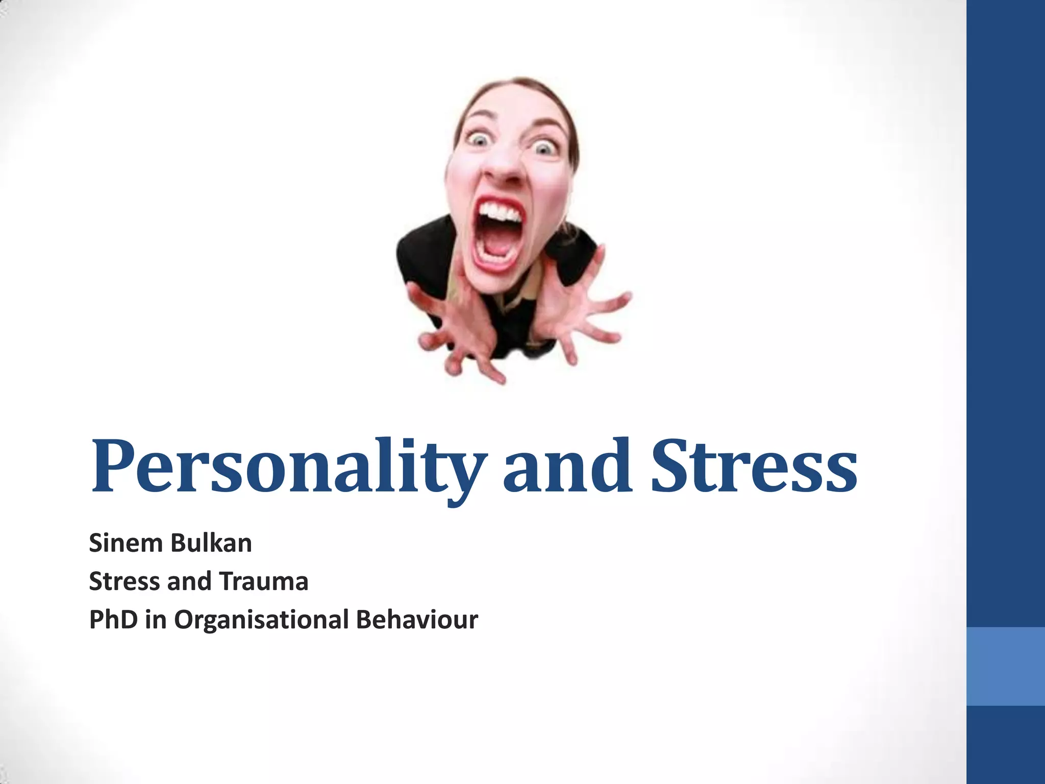 Personality and Stress | PPTX