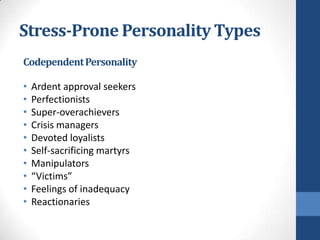 Personality and Stress | PPTX
