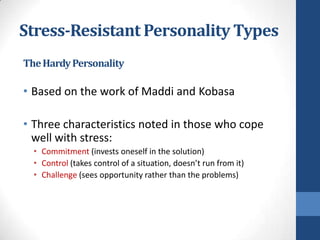 Personality and Stress | PPTX