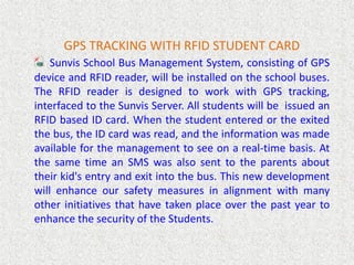 Sunvis School Bus Tracking with RFID - Presntation | PPT