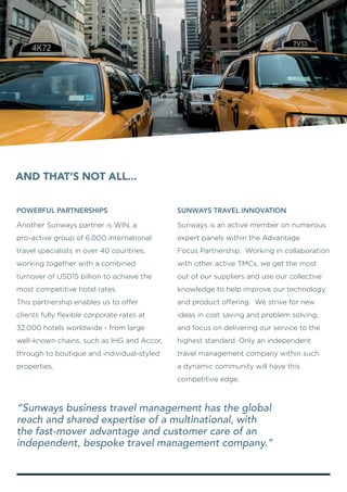 Sunways Business Travel Credentials | PDF