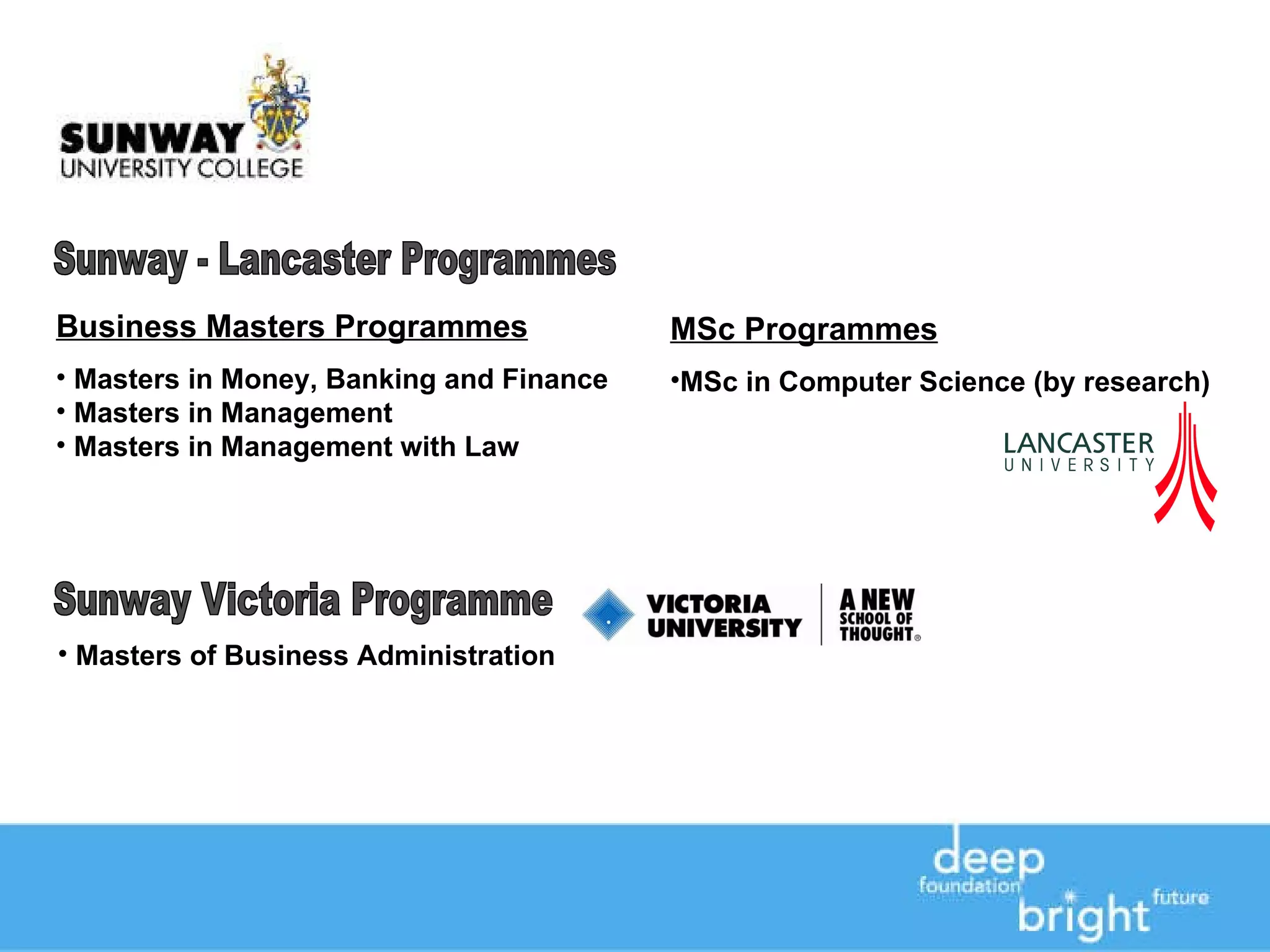 Sunway University College | PPT