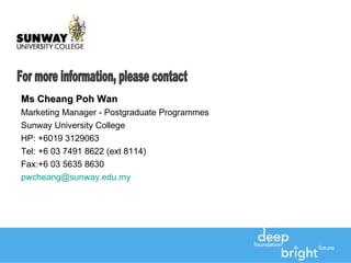 Sunway University College | PPT