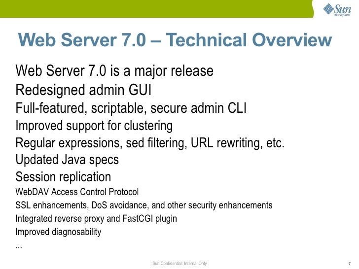 Sun Web Server Brief