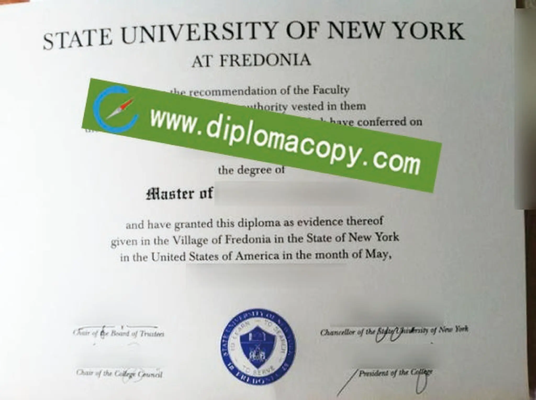 SUNY Fredonia diploma, buy fake USA degree | PPT