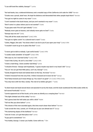 Of Mice And Men Candy Quotes