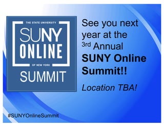 SUNY Online Summit 2021 - Welcome and General Information | PPT