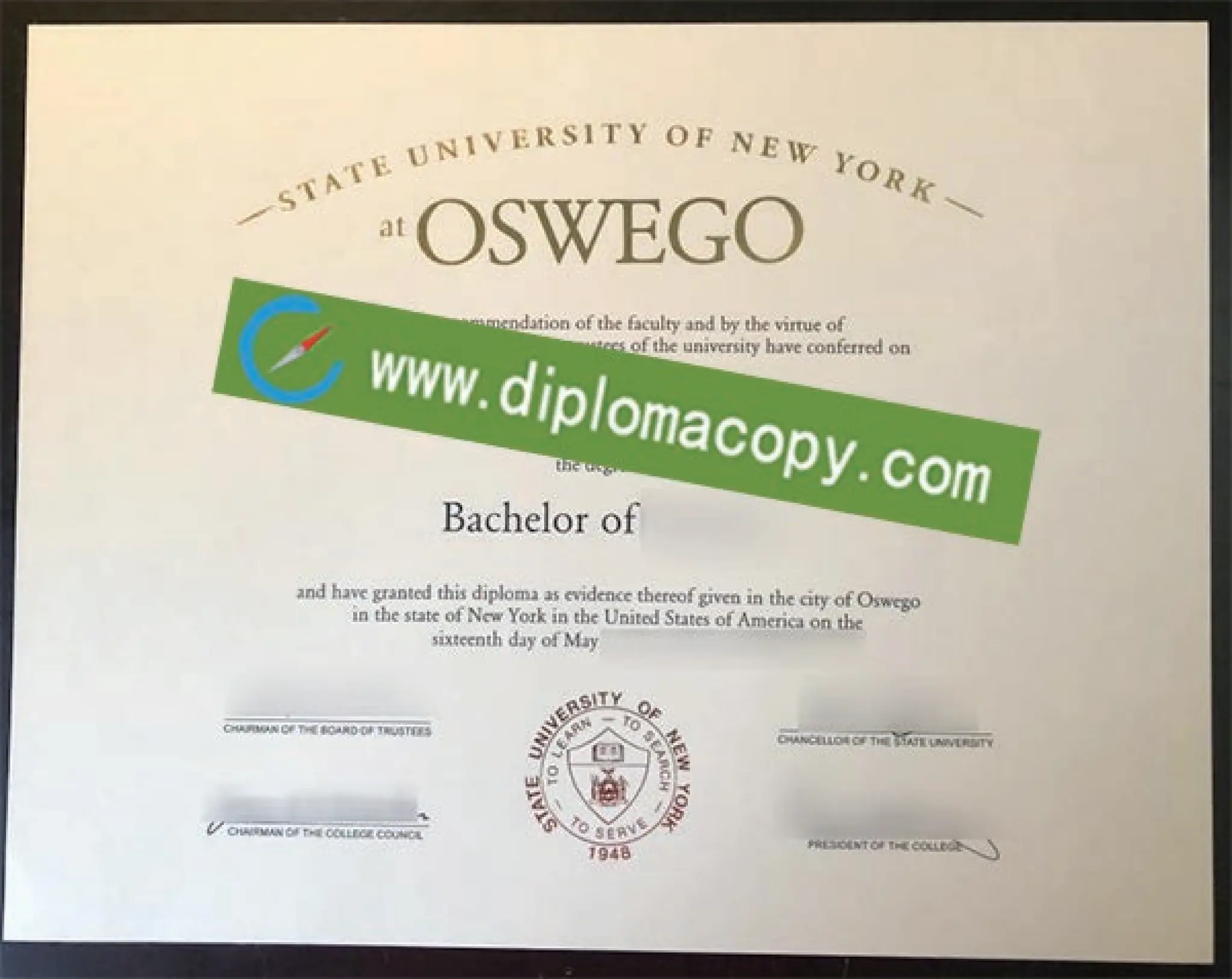 SUNY Oswego diploma, buy fake USA degree | PPT