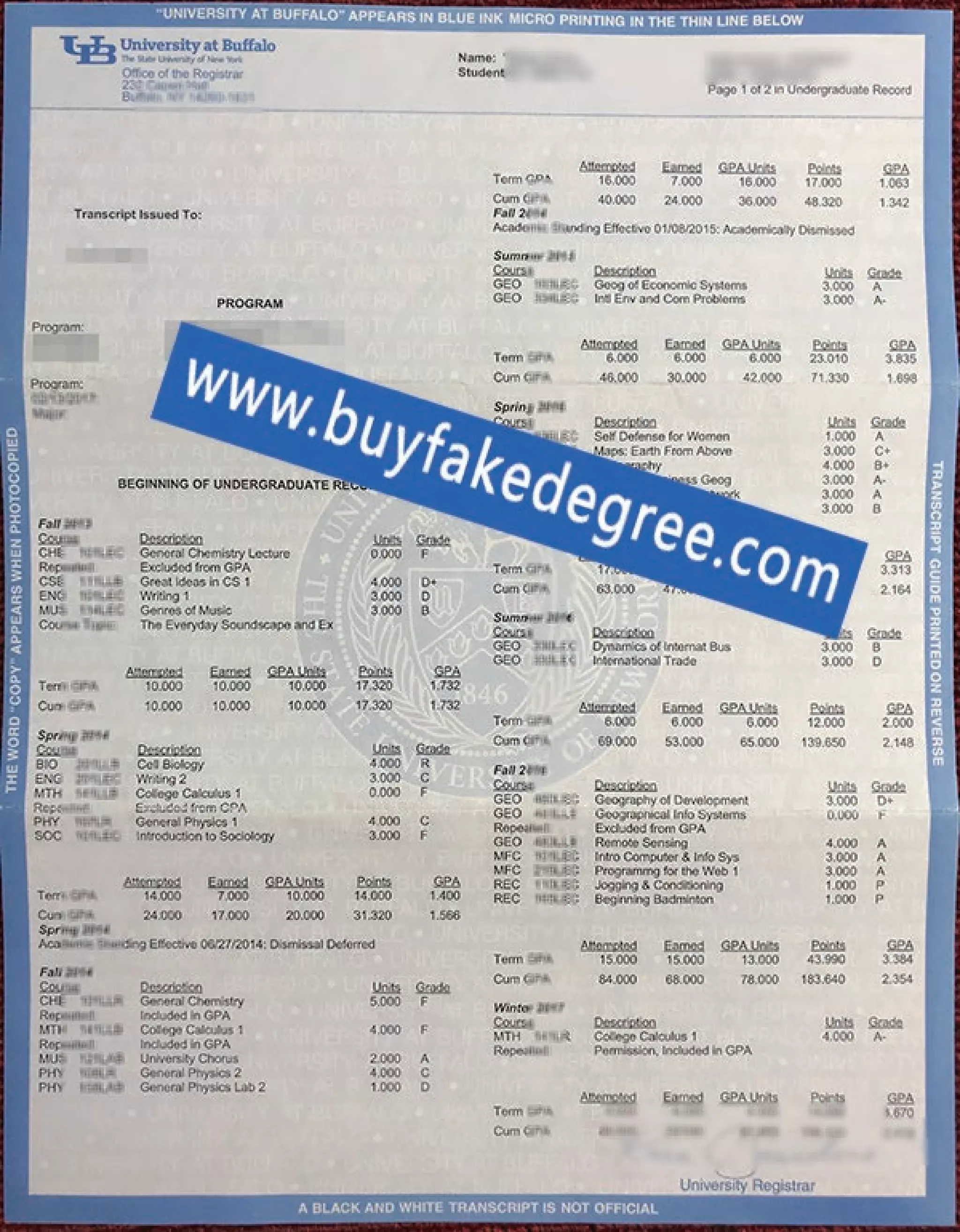 SUNY university at buffalo transcript sample.pdf