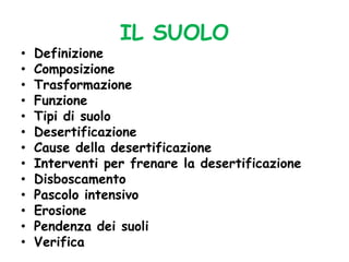 La risorsa suolo | PPTX | Gardening | Home & Garden