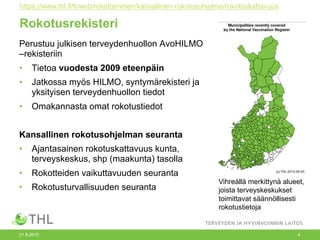Suomen rokotuskattavuus - miltä lapsiamme suojataan? | PDF