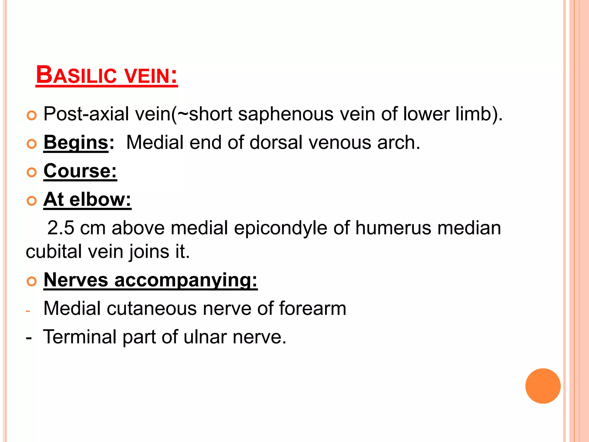 venous & lymphatic drainage of upper limb | PPTX