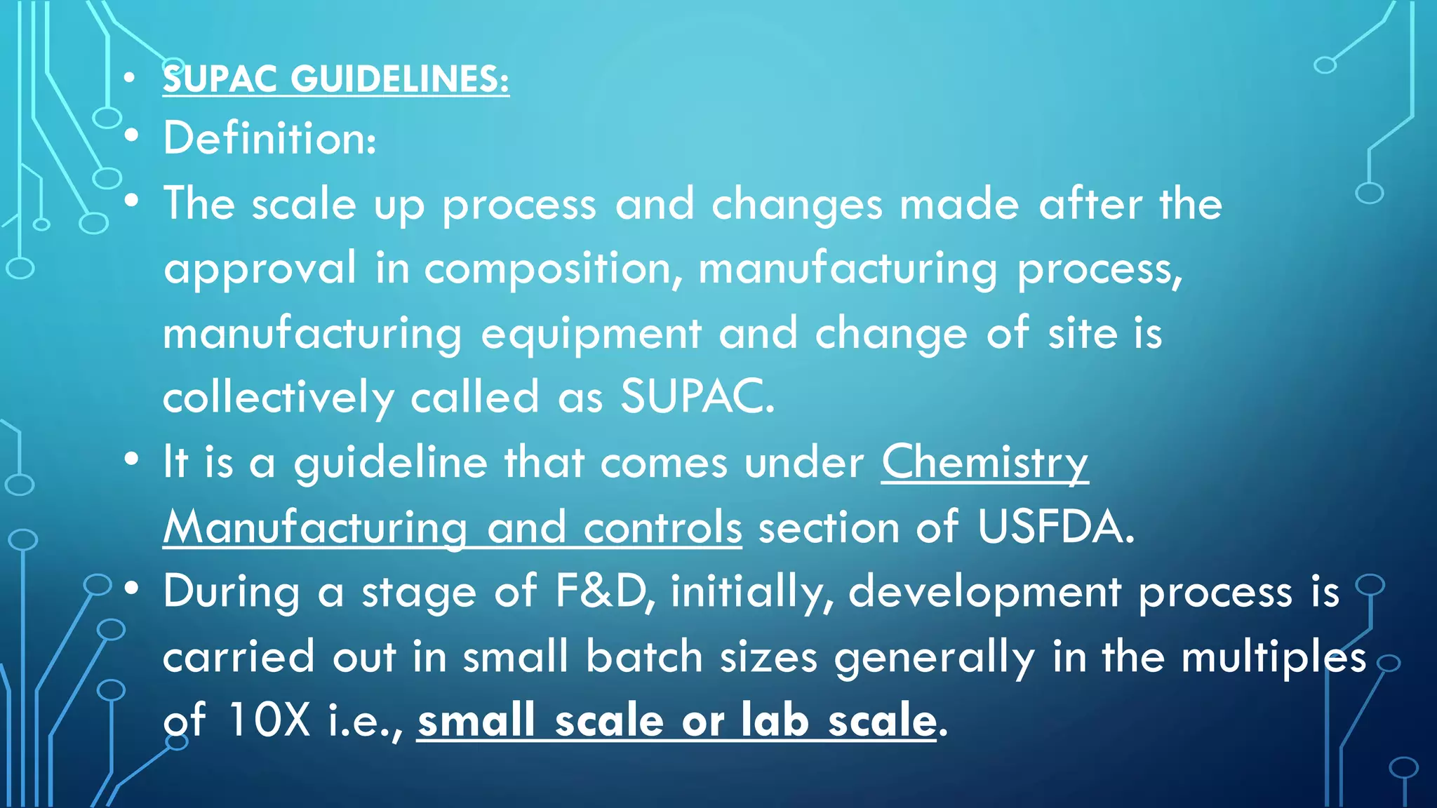 Scale up and post approval changes | PDF