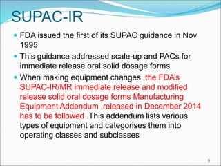 SUPAC-IR.ppt | Pharmaceutical Industry | Industries
