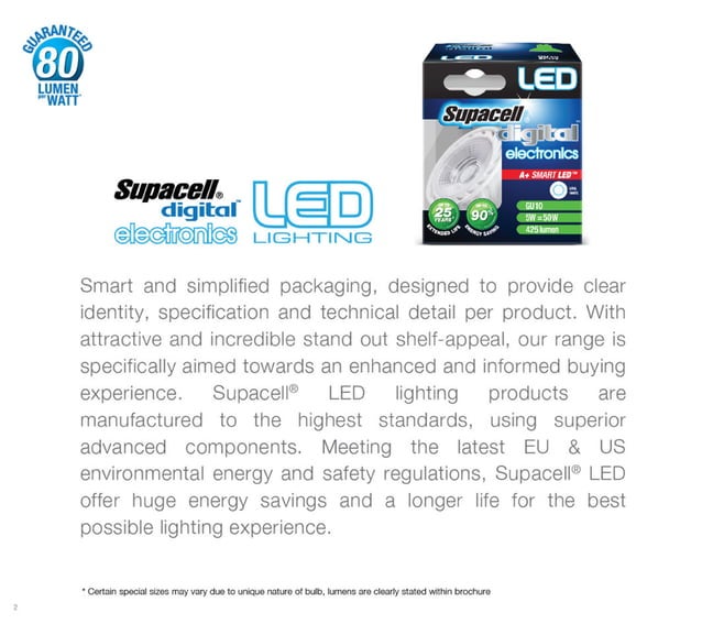 Supacell LED Lighting Brochure | PPT