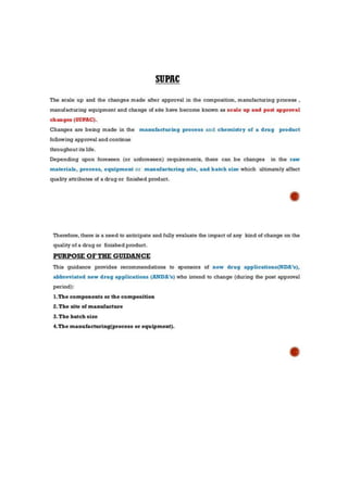 Supac guidelines | DOCX