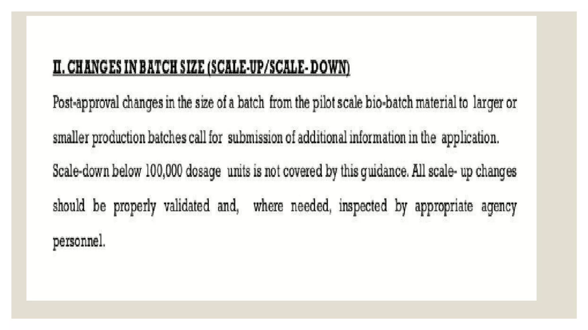 Supac guidelines | PPTX