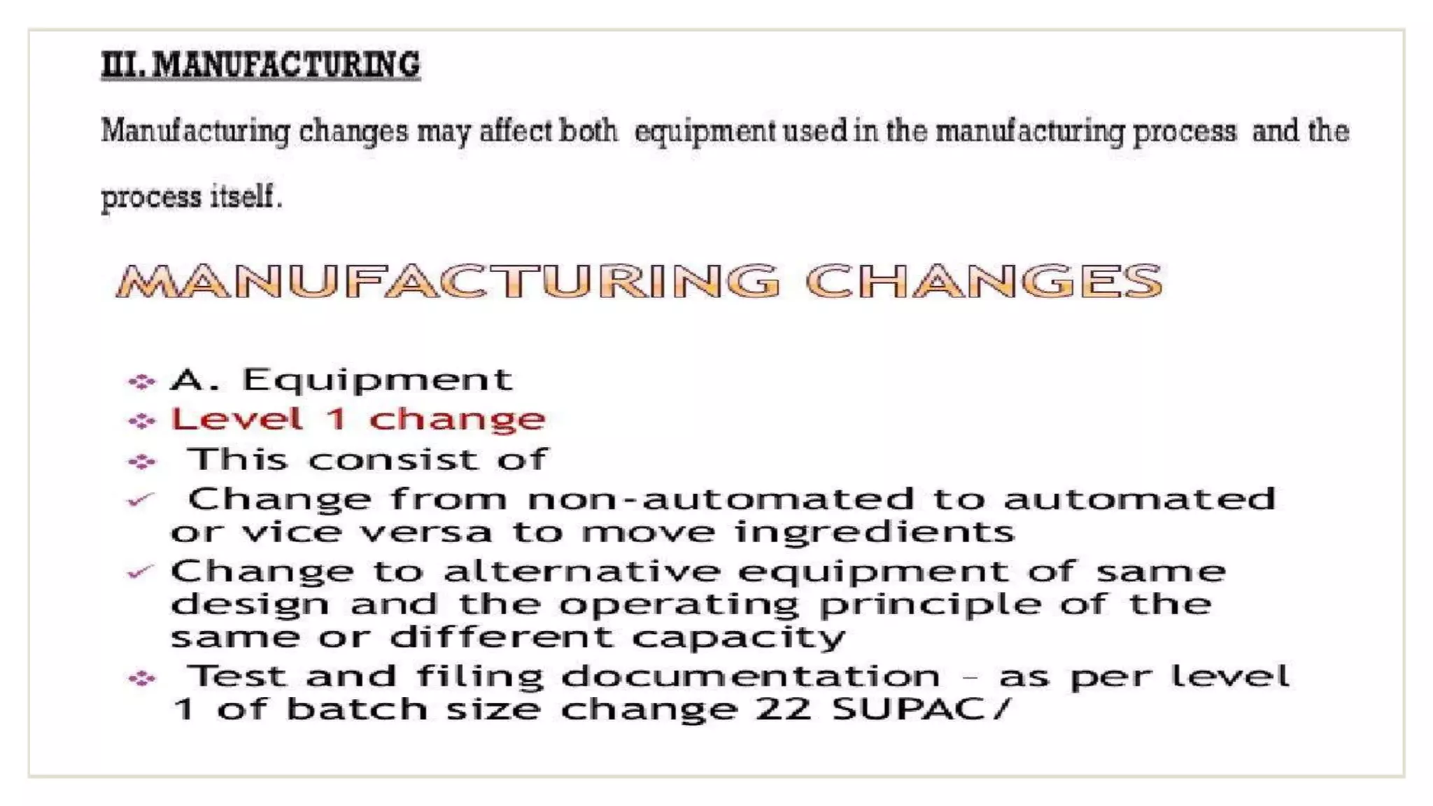 Supac guidelines | PPTX