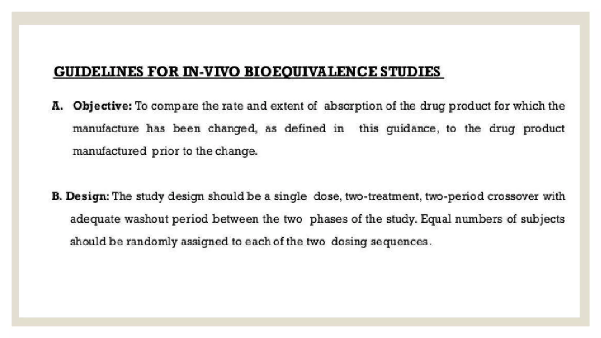 Supac guidelines | PPTX