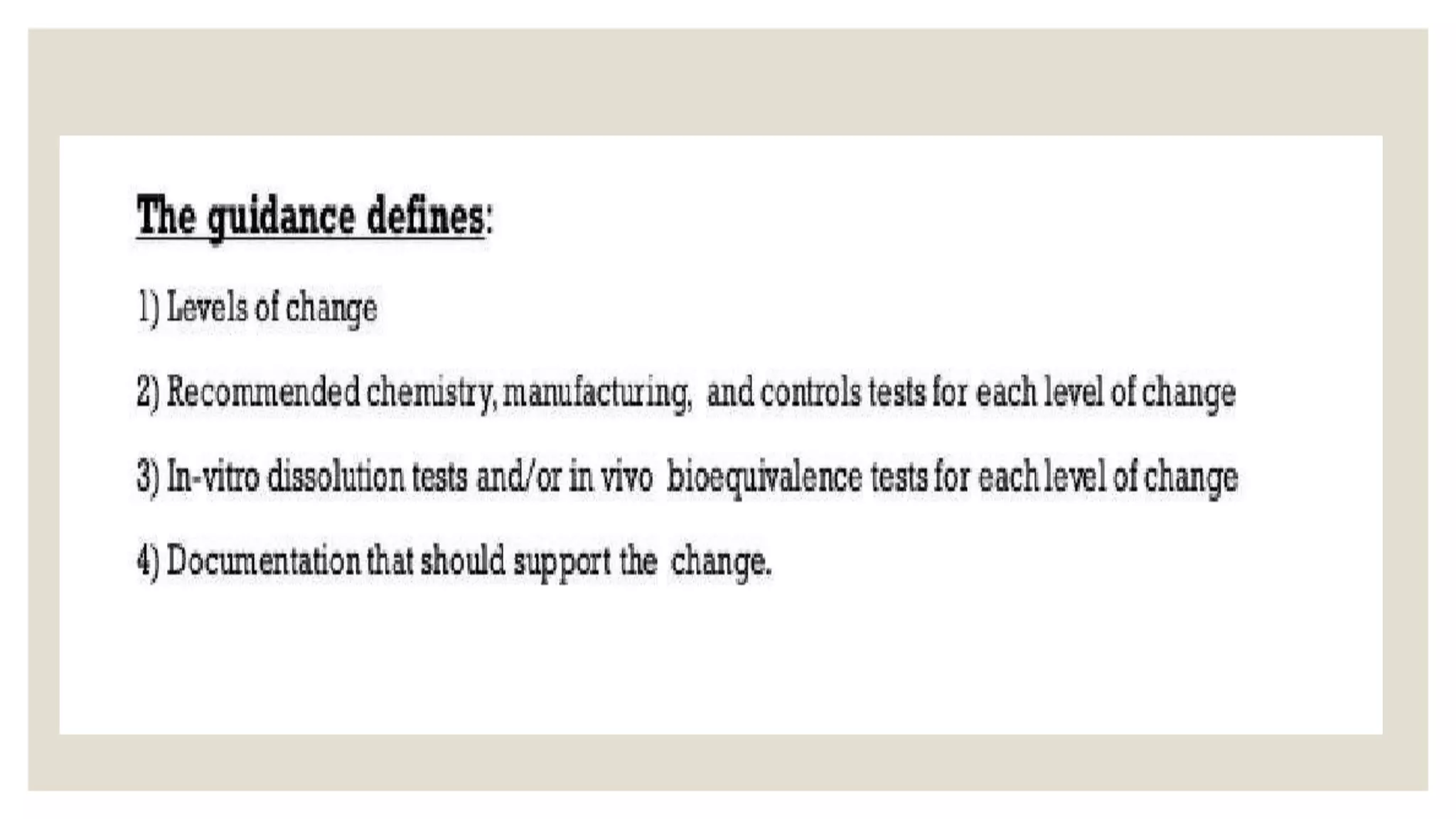 Supac guidelines | PPTX