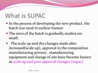 Supac For Modified Relese Dosage Form | PPTX | Pharmaceutical Industry ...