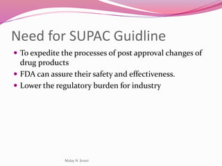 Supac For Modified Relese Dosage Form | PPTX | Pharmaceutical Industry ...