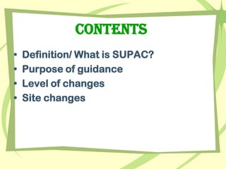 SUPAC PART-1 | PDF