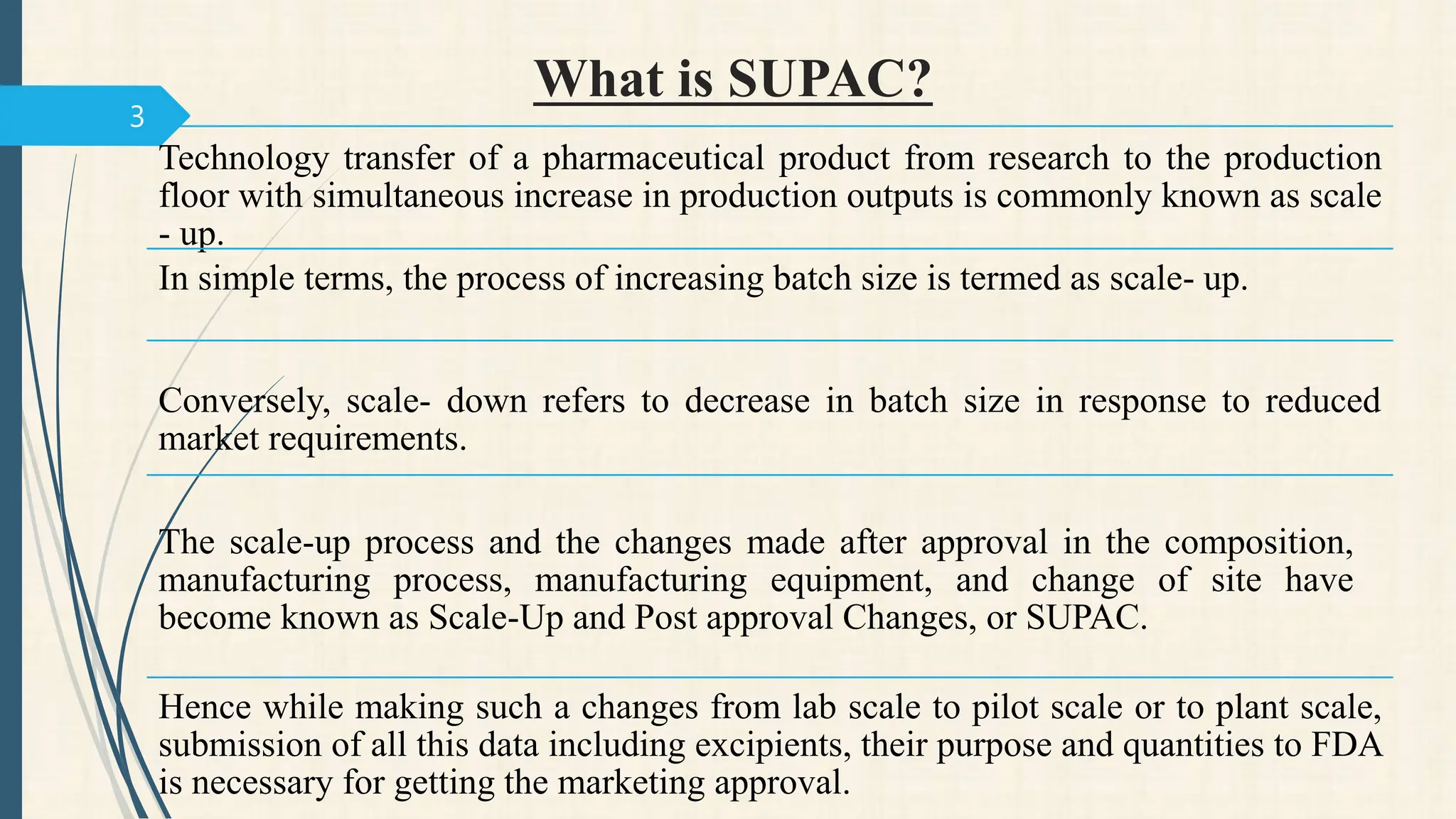 SUPAC(Scale Up and Post Approval changes for RA 1st sempptx | PPTX