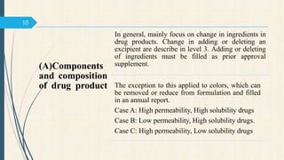 SUPAC(Scale Up and Post Approval changes for RA 1st sempptx | PPTX