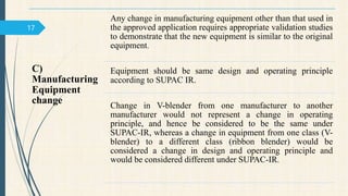 SUPAC(Scale Up and Post Approval changes for RA 1st sempptx | PPTX