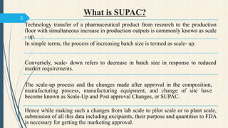 SUPAC(Scale Up and Post Approval changes for RA 1st sempptx | PPTX
