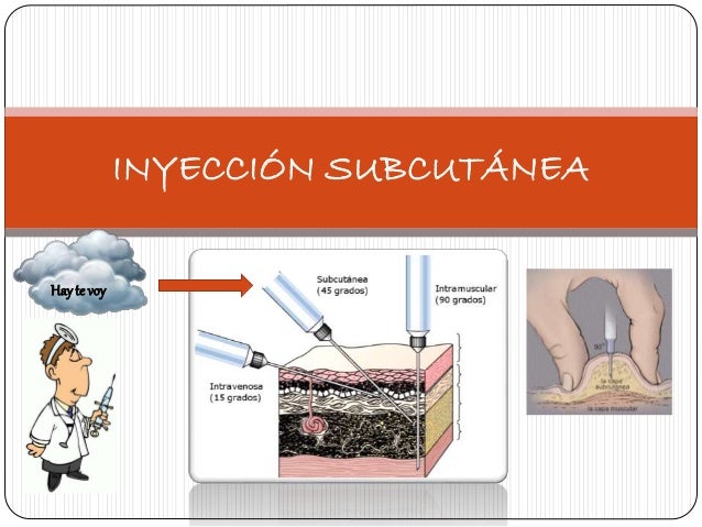 Tcnica De Inyeccin Subcutanea Inyeccion Subcutanea A Cuantos Grados Se