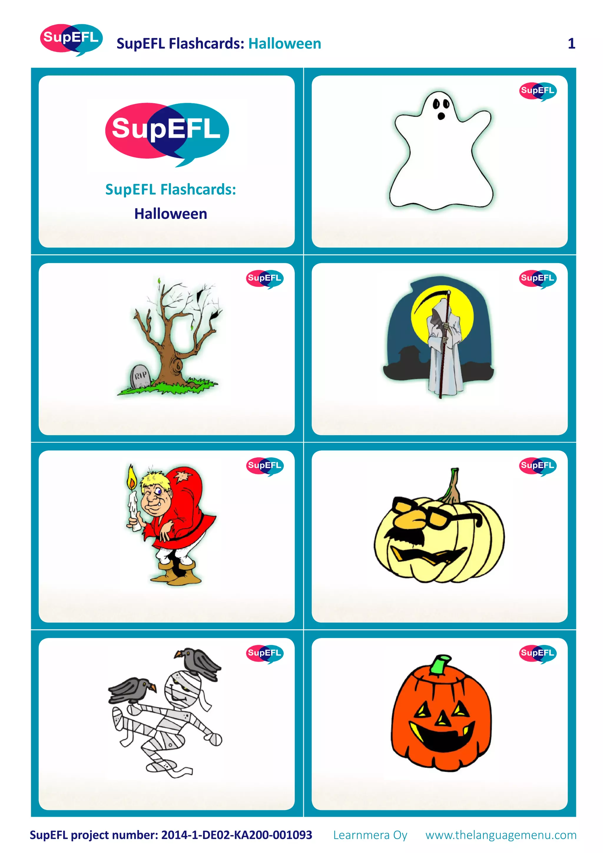 SupEFL flashcards: halloween | PDF