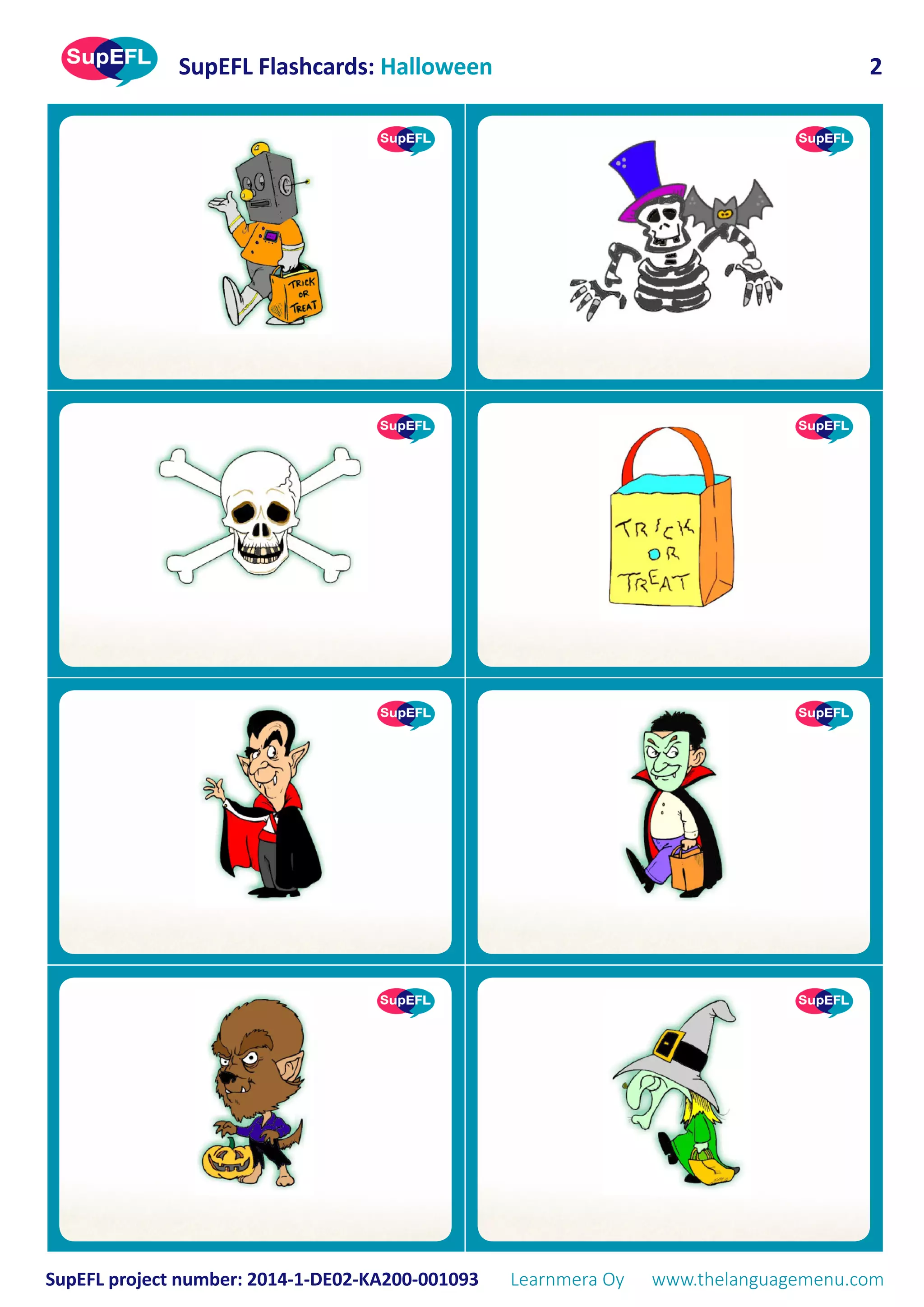 SupEFL flashcards: halloween | PDF | Education