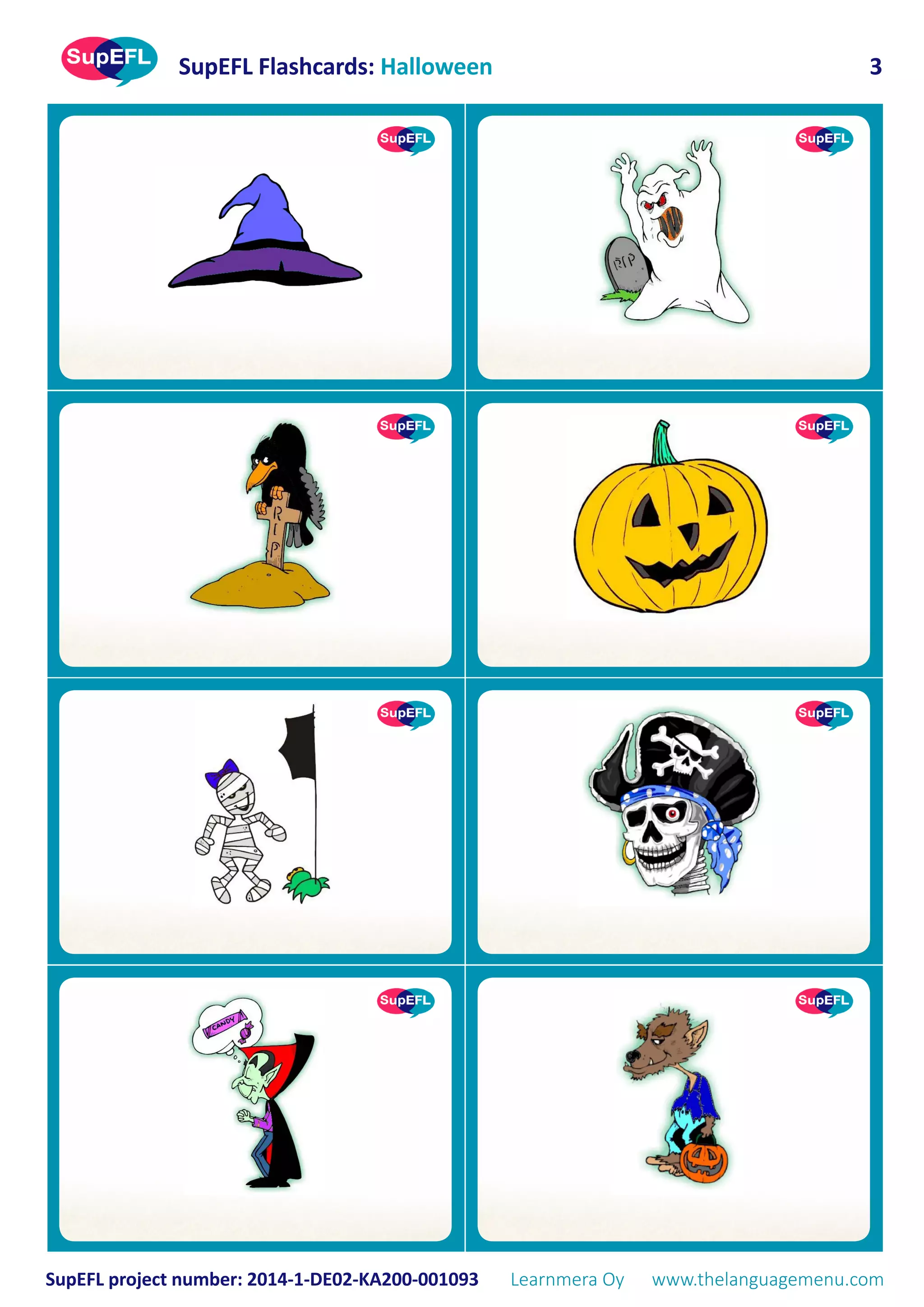 SupEFL flashcards: halloween | PDF | Education